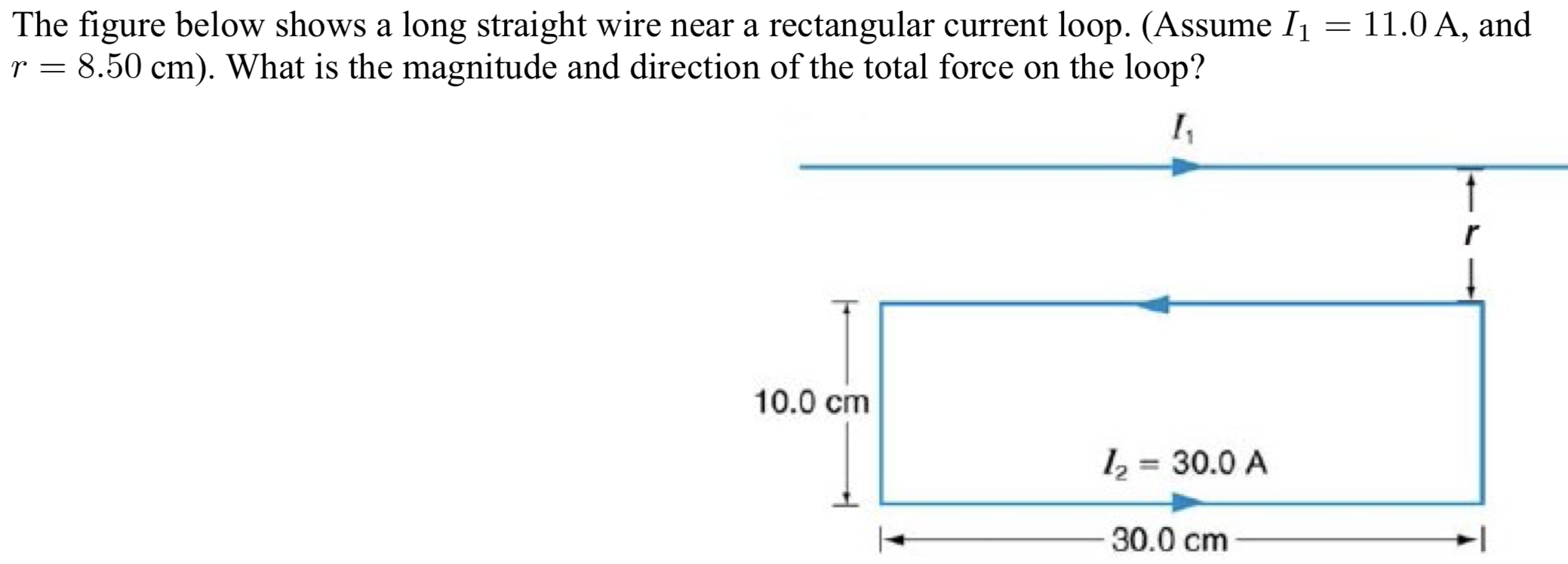 Solved - = The figure below shows a long straight wire near | Chegg.com