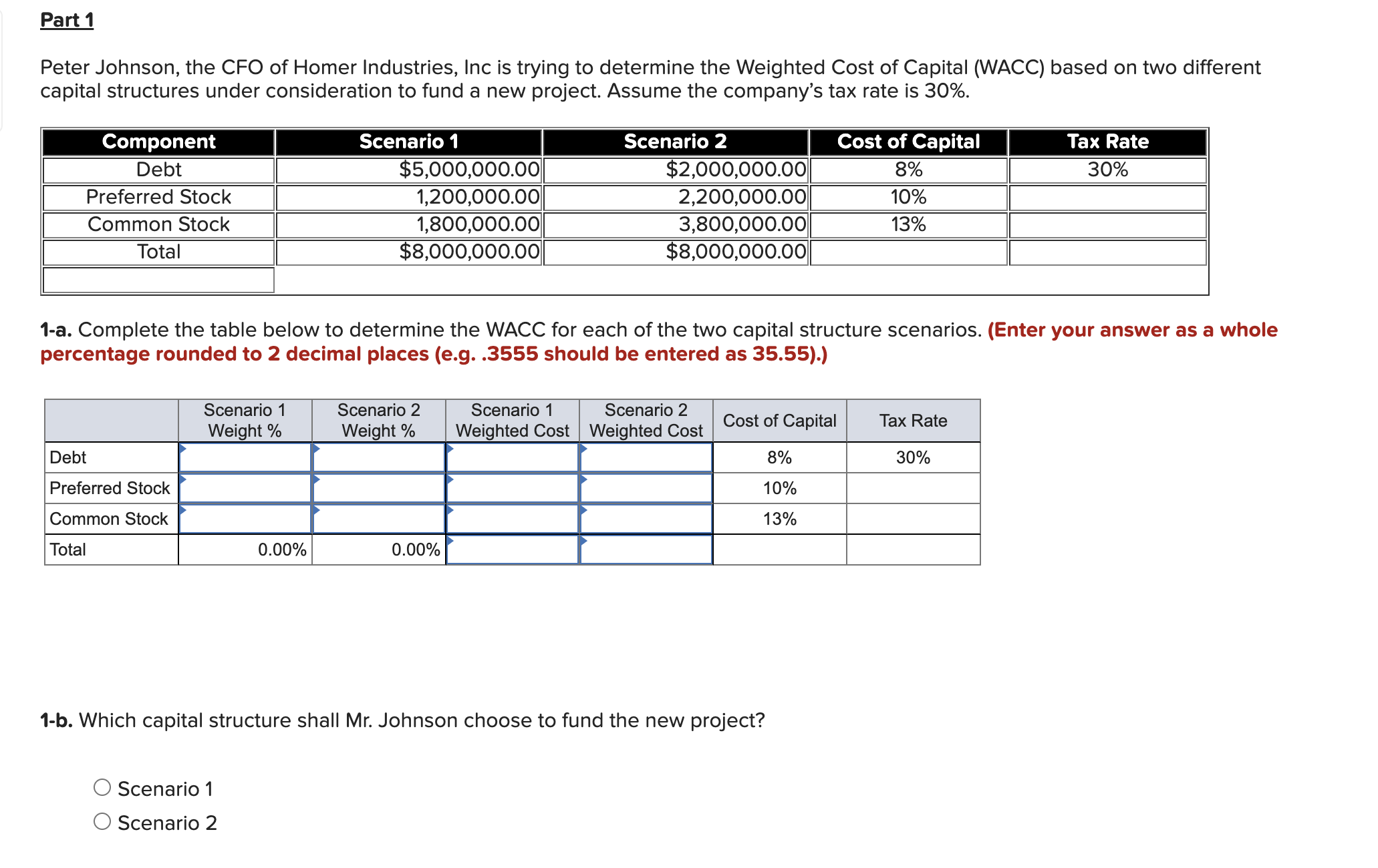Solved Part 1 ﻿Part 2Assume the new project's operating cash | Chegg.com