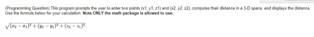 Solved Programming Question This Program Prompts The User 4659