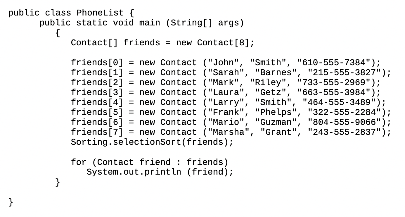 Solved \} return firstName; // // Last name accessor. // | Chegg.com