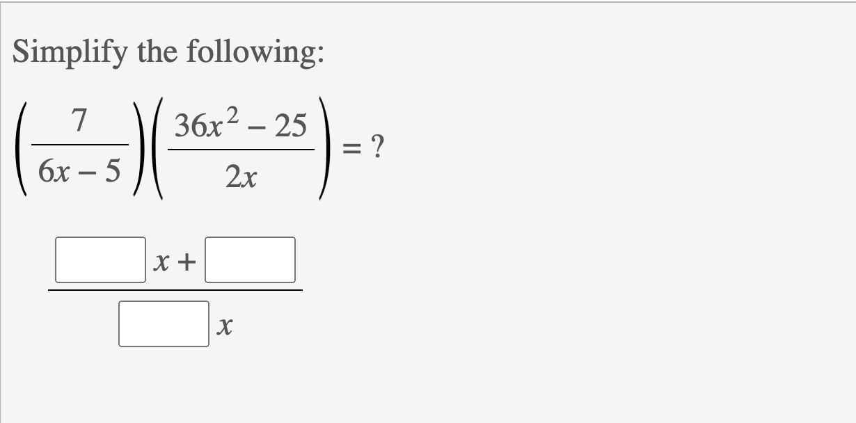 Solved Simplify the following:Simplify the | Chegg.com