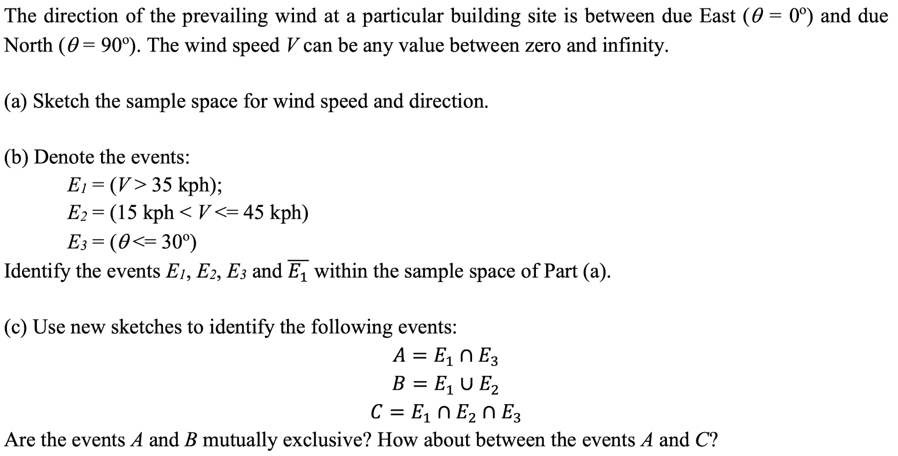 Solved The direction of the prevailing wind at a particular | Chegg.com