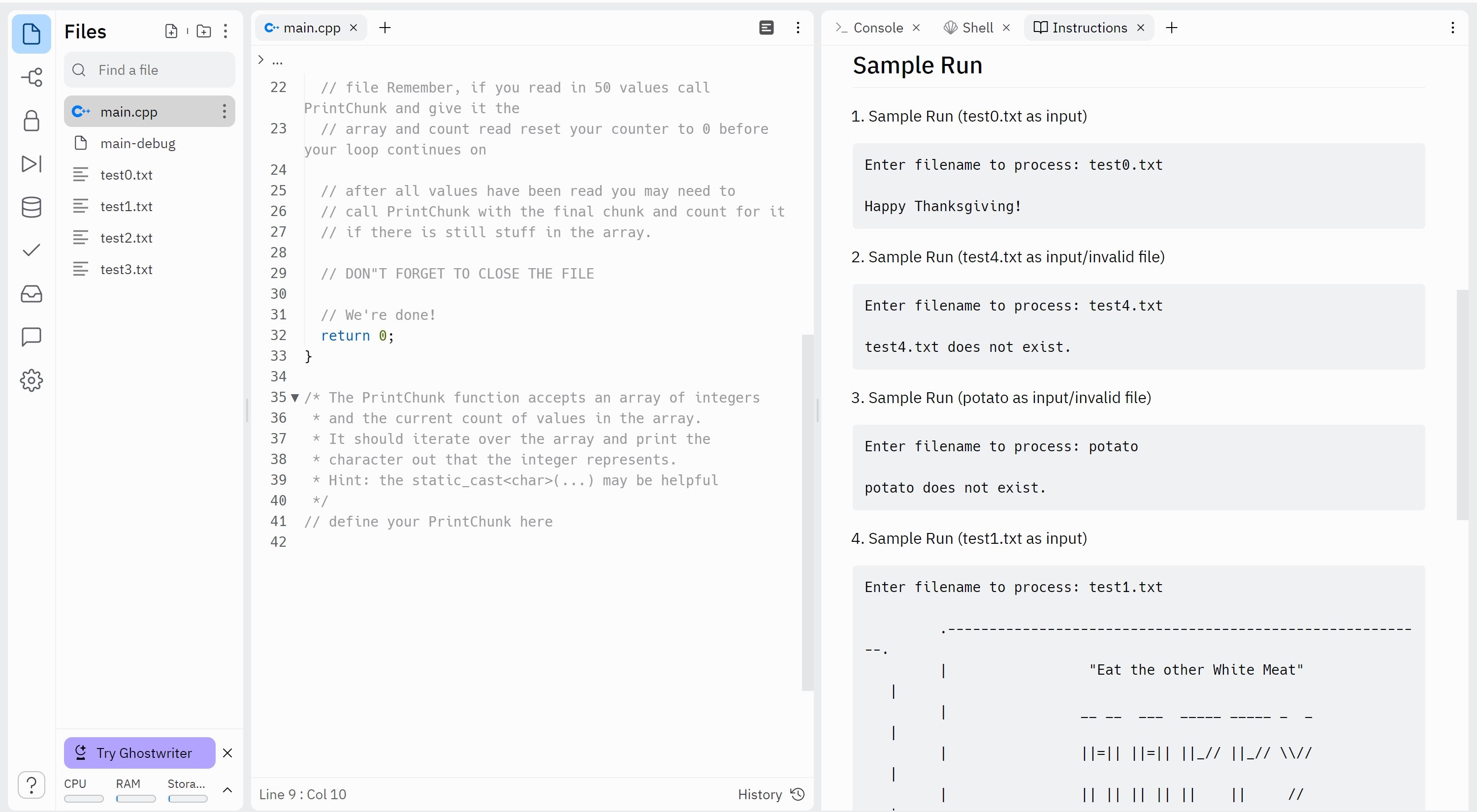 Thanksgiving Ascii Art