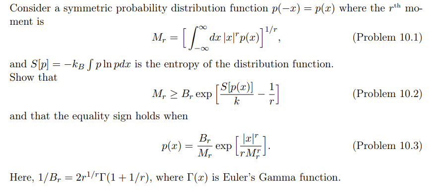 Solved Consider a symmetric probability distribution | Chegg.com