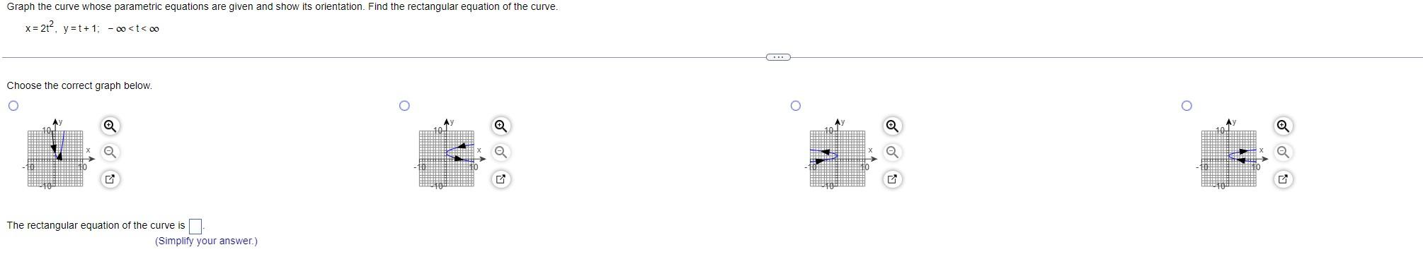 Solved Graph the curve whose parametric equations are given | Chegg.com