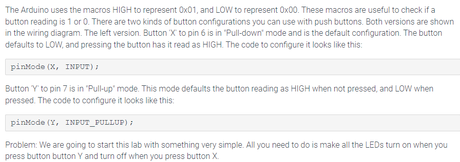 Solved The Arduino uses the macros HIGH to represent 0x01, | Chegg.com