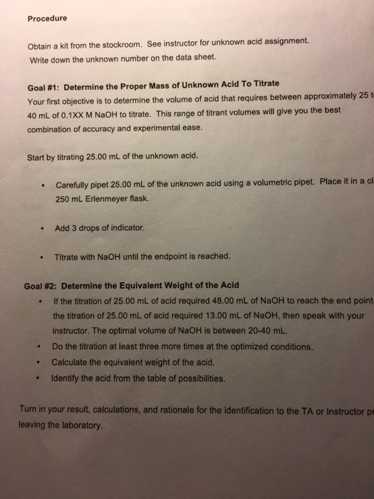 Solved Period #2: Lab Practical Exam: Identifying an unknown | Chegg.com