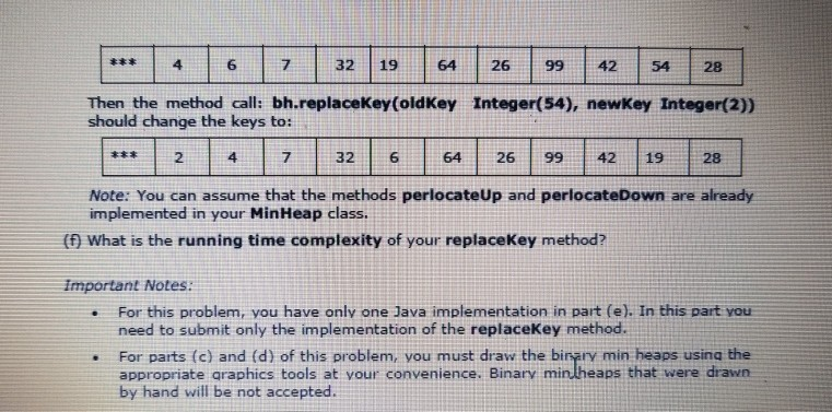 Solved Problem #2: (45 pts) (a) Consider a binary min-heap. | Chegg.com