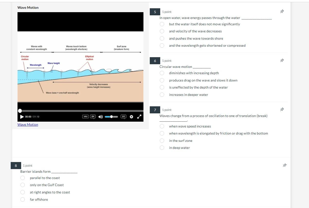 Solved 91 point The backshore of a beach (Check all that | Chegg.com