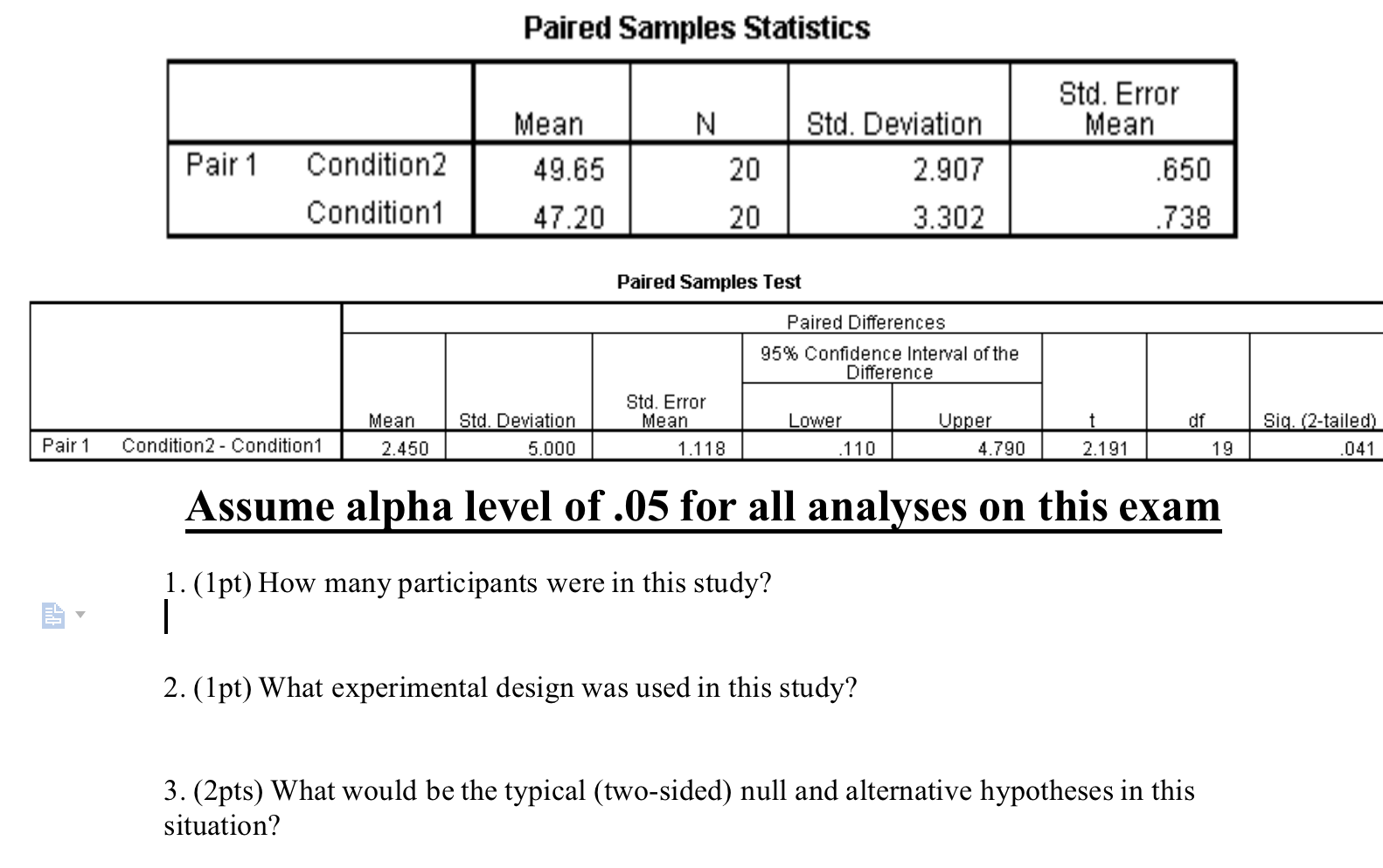 Solved Paired Samples Statistics Paired Samples Test Assume | Chegg.com