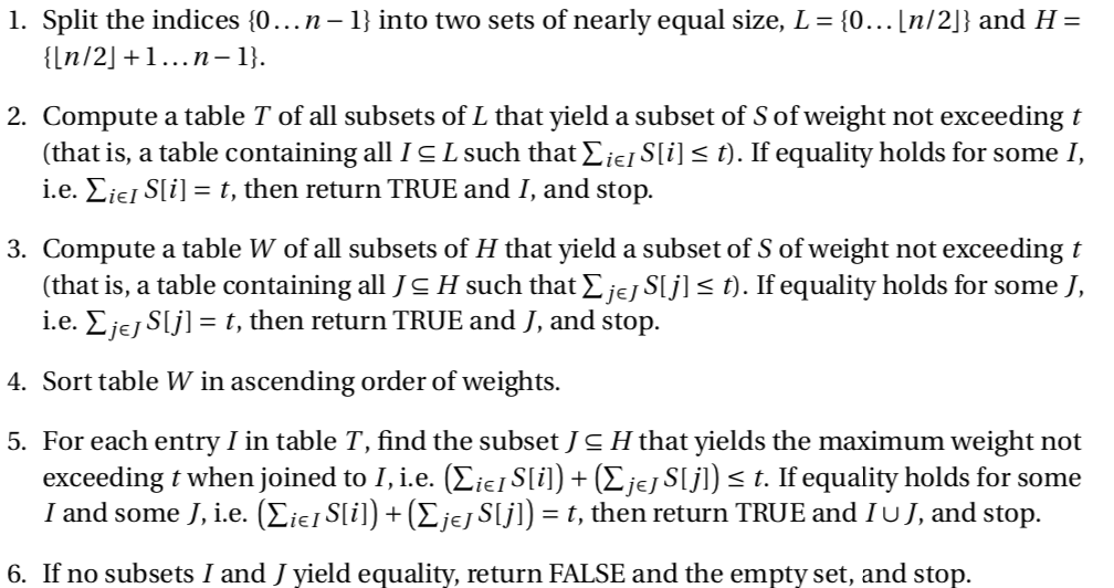 Solved Subset Sum: Method should take as INPUT: a list | Chegg.com