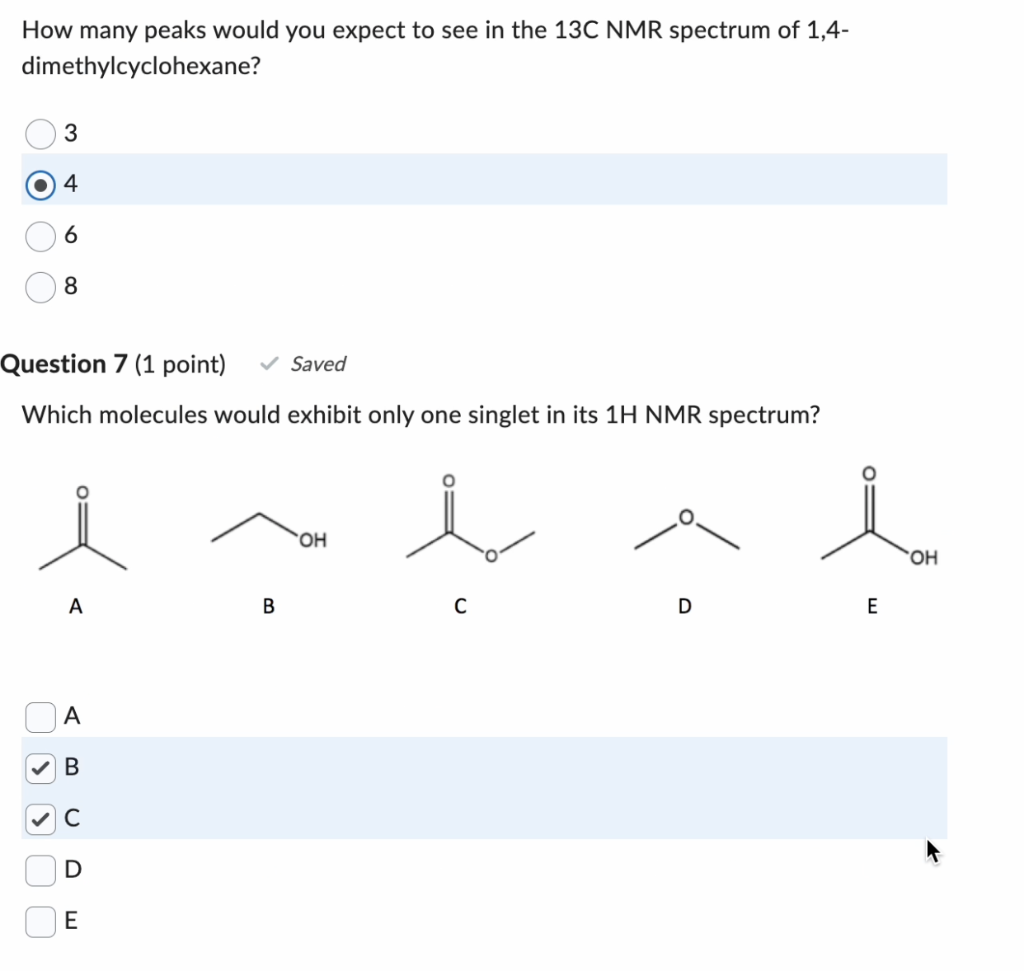Solved How many peaks would you expect to see in the 13C NMR | Chegg.com