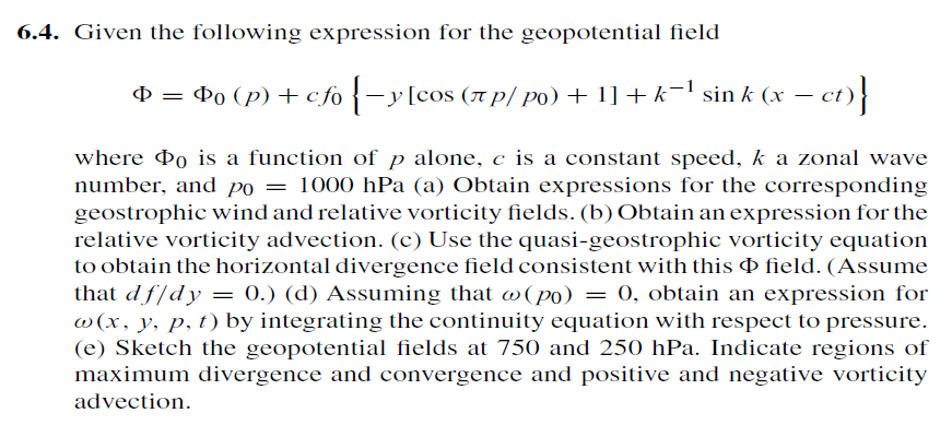 Solved 6.4. ﻿Given the following expression for the | Chegg.com