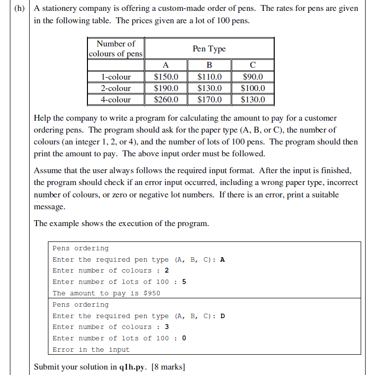 Solved This Question Requires You To Write A Python Progam
