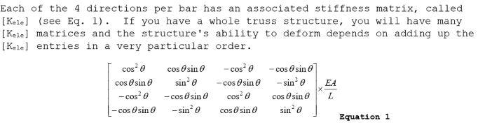 Prompt: Create a MATLAB code to analyze a truss. | Chegg.com