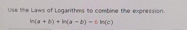 Solved Use the Laws of Logarithms to expand the expression, | Chegg.com