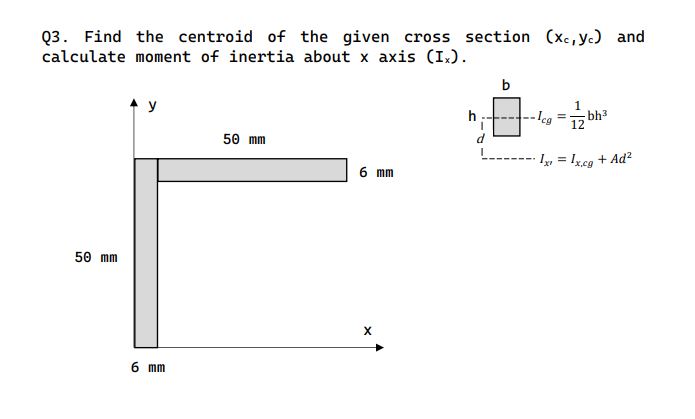 Solved Show me ﻿the steps to ﻿solveQ3. ﻿Find the centroid of | Chegg.com