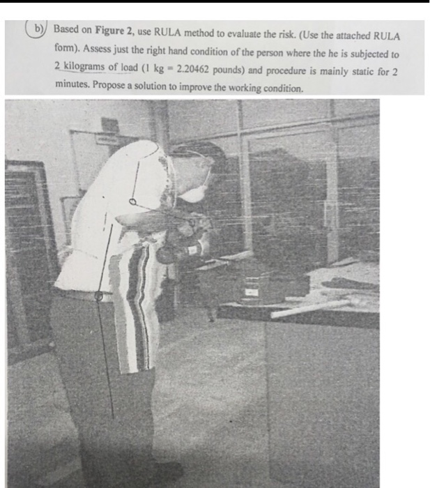 Based on Figure 2, use RULA method to evaluate the | Chegg.com