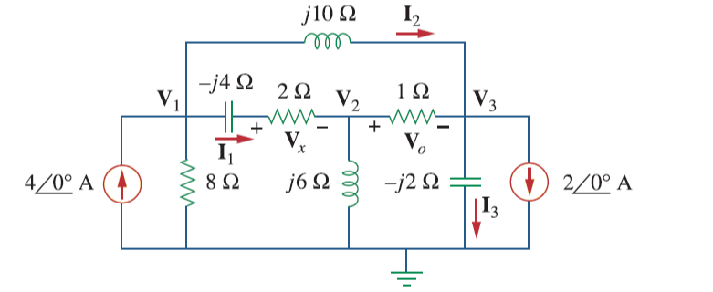 Solved Using the node analysis technique, determine: I1, I2, | Chegg.com