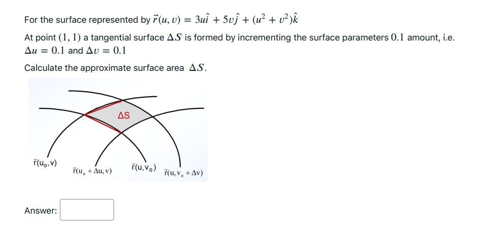 Solved For the surface represented by | Chegg.com