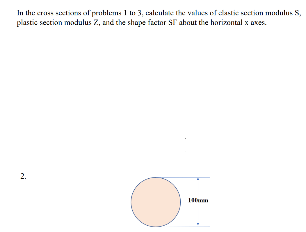 Solved In the cross sections of problems 1 to 3 , calculate | Chegg.com