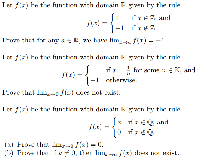 Solved Let f(x) be the function with domain R given by the | Chegg.com