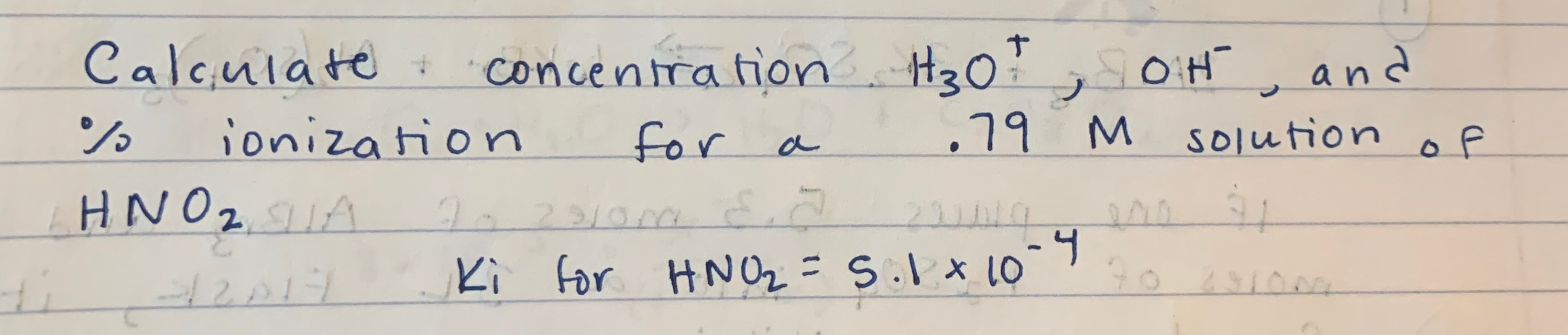 Solved + Calculate concentration H₂O Он and 25 ionization | Chegg.com