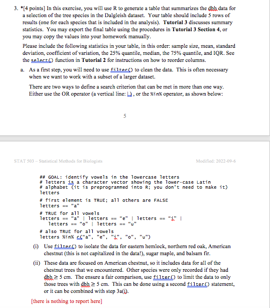 3. *[4 points] In this exercise, you will use R to | Chegg.com