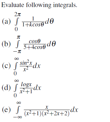 Solved Evaluate following | Chegg.com