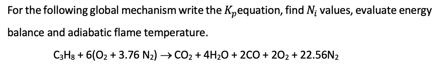 Solved For the following global mechanism write the Kp | Chegg.com