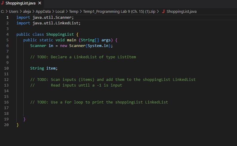 Solved In this lab, we will look at the LinkedList type of | Chegg.com