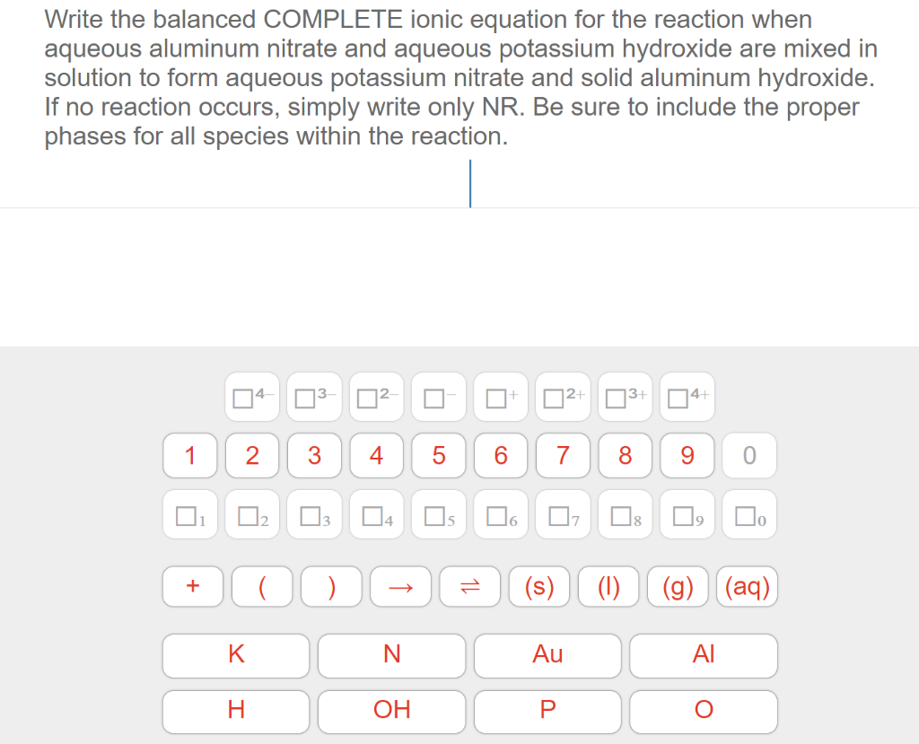 Solved Write the balanced COMPLETE ionic equation for the | Chegg.com
