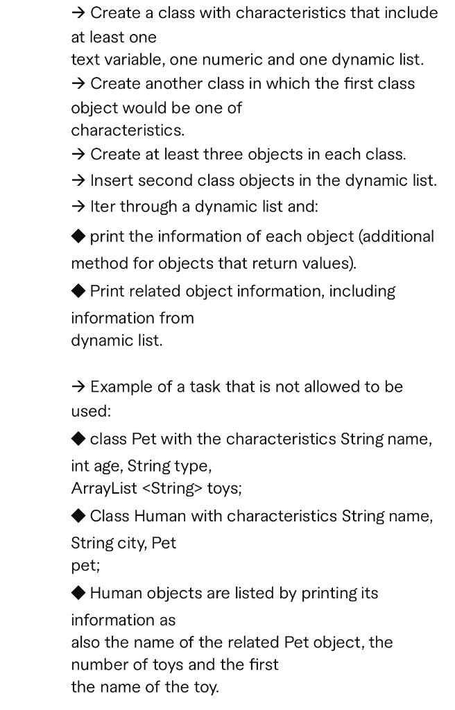 Solved → Create a class with characteristics that include at | Chegg.com