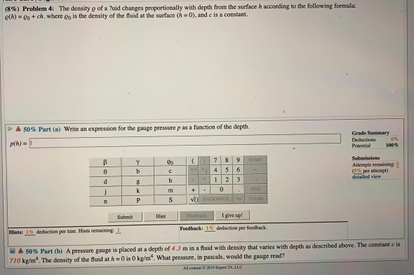 Solved Cording To The Following Formula 8 Problem 4 The 