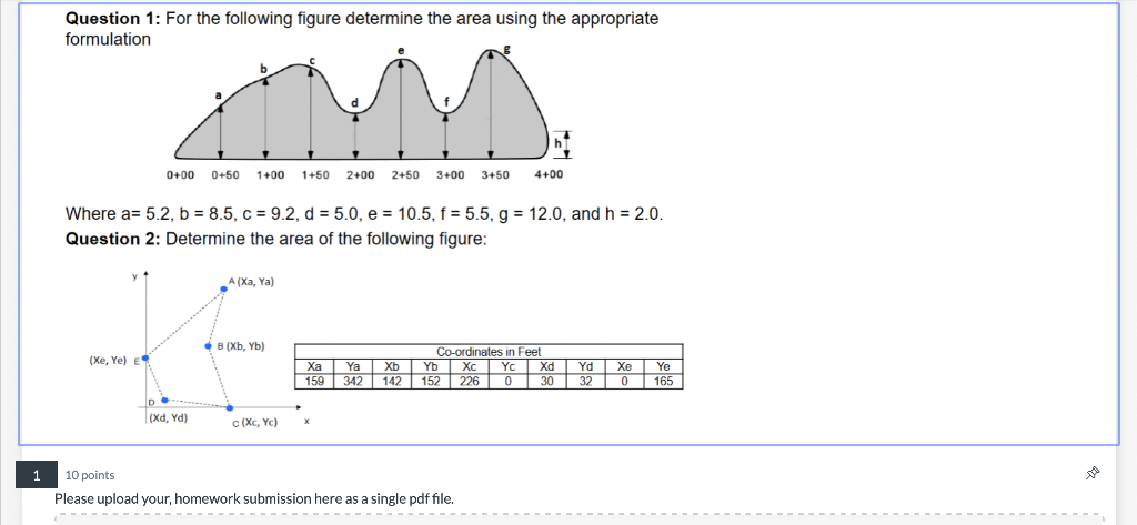 Solved What is the area in the first question? While units | Chegg.com