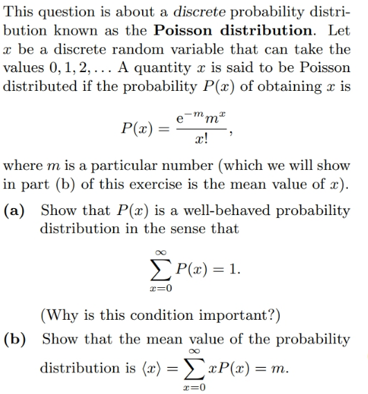 Solved This question is about a discrete probability | Chegg.com