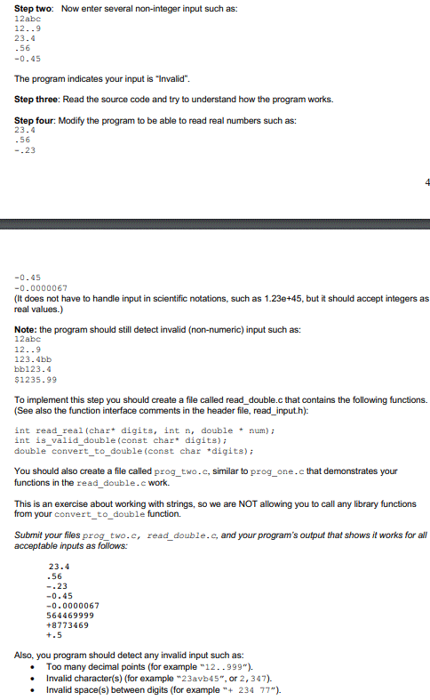 Solved There are 4 files provided, in bold. 3 C files and 1 | Chegg.com