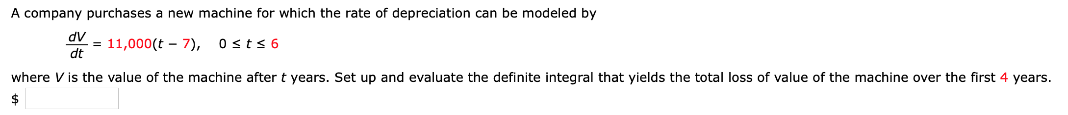 Solved A company purchases a new machine for which the rate | Chegg.com