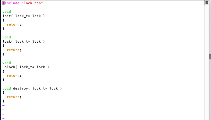 Create a ticket spin lock (in C/C++) in the skeleton | Chegg.com