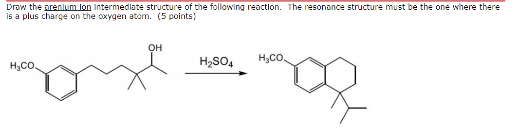 Solved Draw the arenium ion intermediate structure of the | Chegg.com