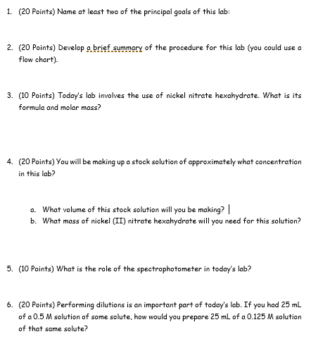 Solved 1. (20 Points) Name at least two of the principal | Chegg.com