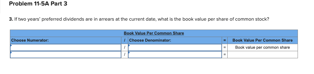Solved Required information Problem 11-5A Computing book | Chegg.com
