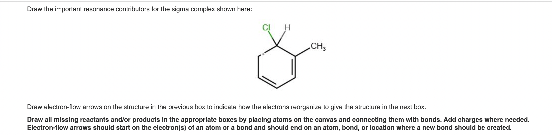 Solved Draw the important resonance contributors for the | Chegg.com