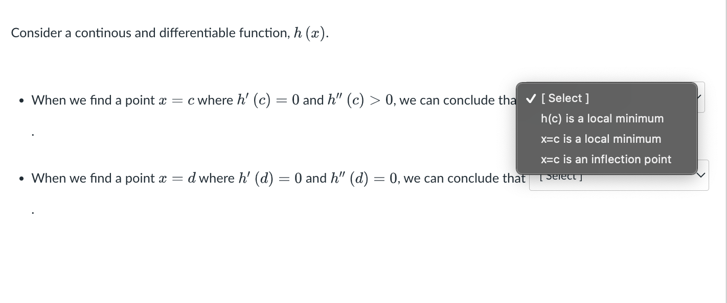 Solved Consider a continous and differentiable function, | Chegg.com