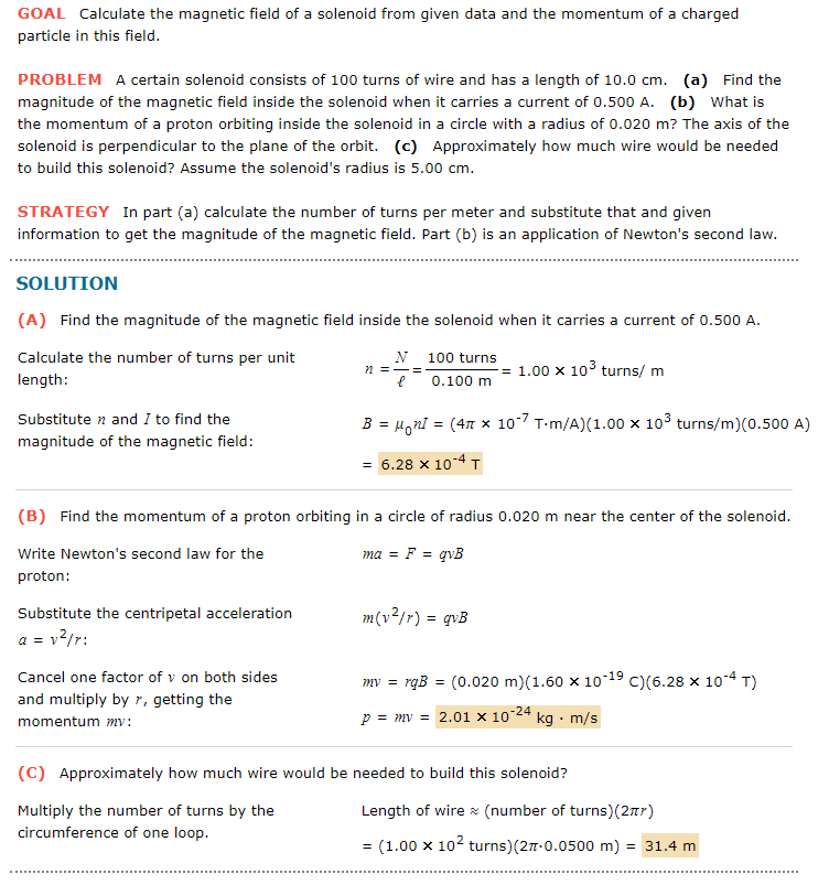 Solved GOAL Calculate the magnetic field of a solenoid from | Chegg.com