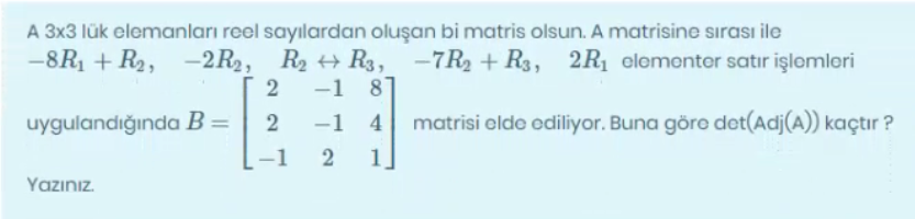 Solved Let 3x3 elements be a matrix of real numbers. When | Chegg.com
