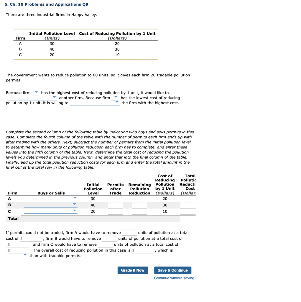 Solved 5. Ch. 10 Problems and Applications Q9 There are | Chegg.com
