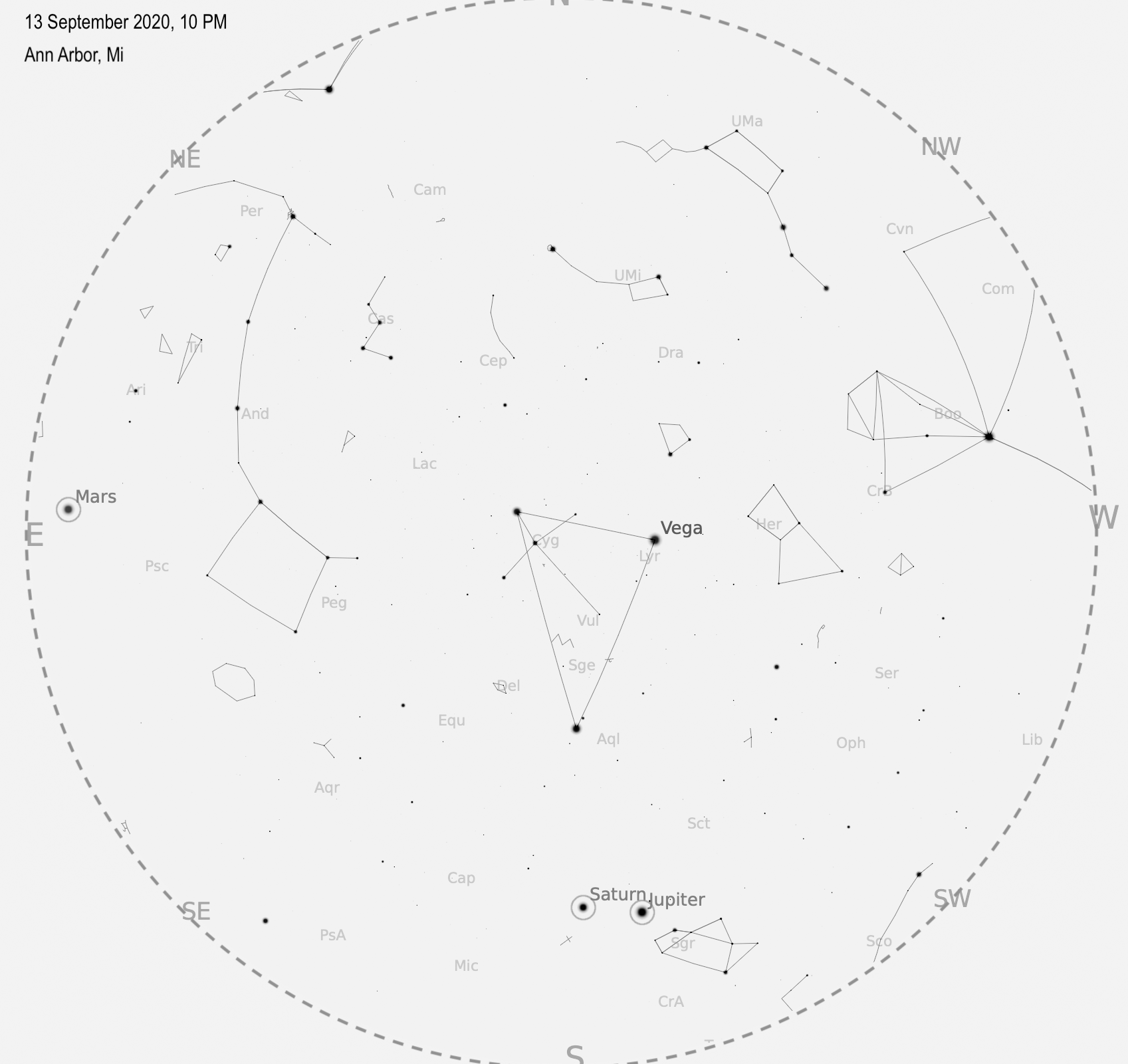 SerAqrUse the attached star chart to answer the | Chegg.com