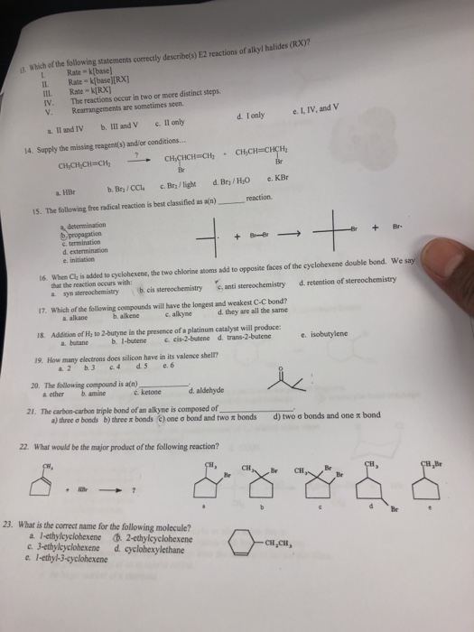 Solved 13 which of the following statements correctly | Chegg.com
