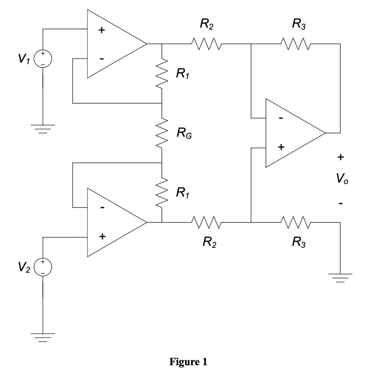 Solved Derive expression for Vo as a function of V1 and V2 | Chegg.com